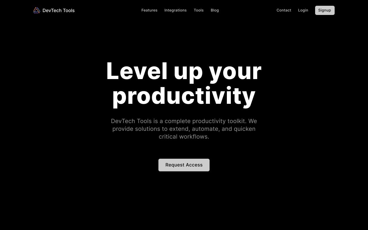 Projects | DevTech Tools